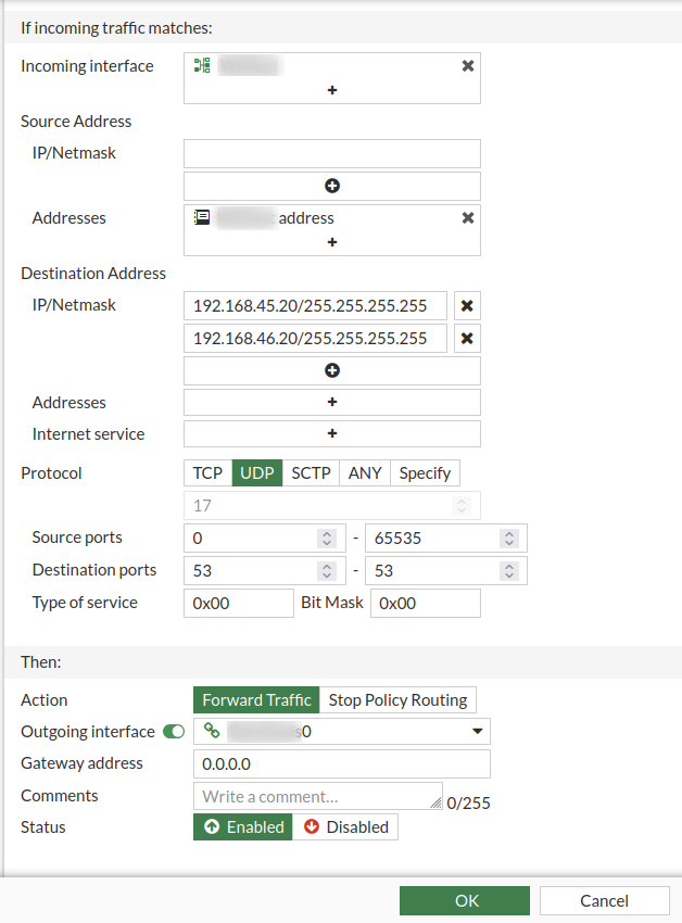 FortiGate - Override Default Route for Devices / Subnets - techbits.cc